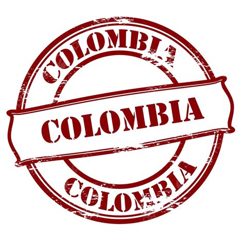 Colombia Rectangular Concept Rubber Vector Rectangular Concept