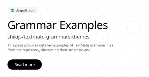 Grammar Examples Shikijstextmate Grammars Themes Deepwiki