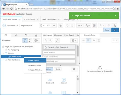 Create Dynamic Content Region In Oracle Apex Plsql Dynamic Content