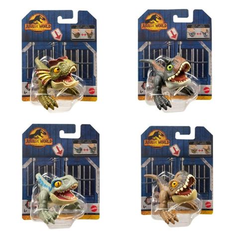 Jurassic World 2023 Wild Pop Ups Uncaged Set Of 4 Figures