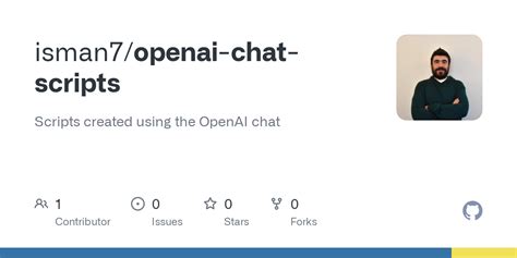 GitHub - isman7/openai-chat-scripts: Scripts created using the OpenAI chat
