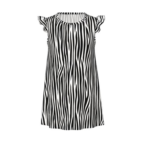 Kll Zebra Skin Print Girls Nightgowns Pajamas For Girl Sleepwear