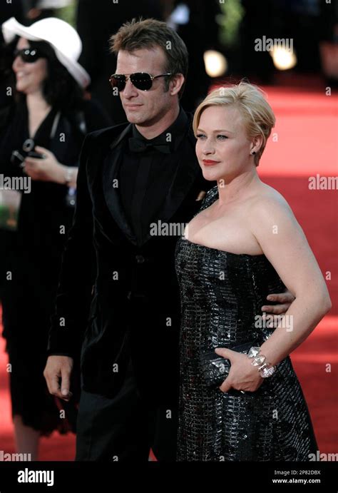 Patricia Arquette And Thomas Jane Arrive At The 61st Primetime Emmy