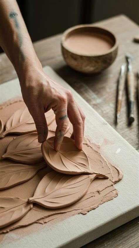 How To Use Clay For Textured Work On Canvas