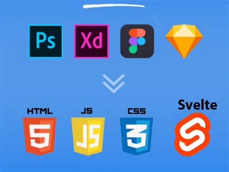 Convert Psd Xd Figma Sketch To Svelte Sveltekit Upwork