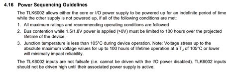 Tlk6002 Power Sequencing For Tlk6002 Operation Interface Forum Interface Ti E2e Support