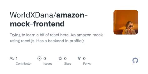 GitHub WorldXDana Amazon Mock Frontend Trying To Learn A Bit Of React Here An Amazon Mock