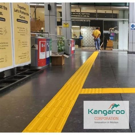 Yellow Self Adhesive Butyl Pu Tactile Tile Directional Tile Matt At ₹ 180 Sq Ft In Rajkot