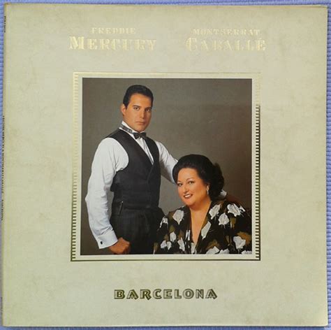 Freddie Mercury Montserrat Caballé Barcelona Vinyl Embossed