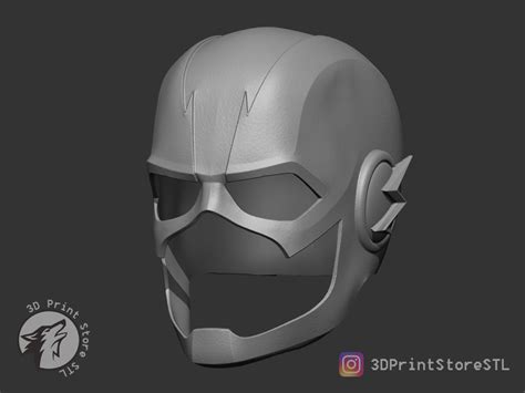 3d File Flash Mask From The Flash Fan Art 3d Print Model・3d Printable
