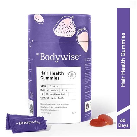 Buy Be Bodywise Biotin Hair Gummies Zinc Fibre Multivitamin For