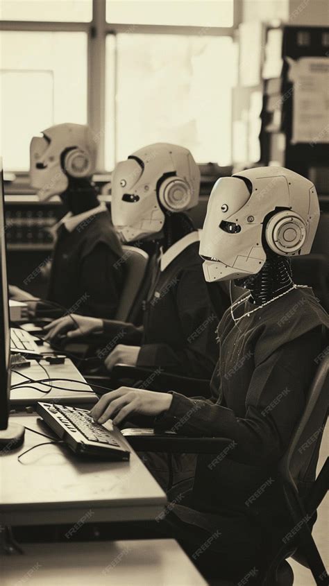 Premium Photo Student Robot In Classroom