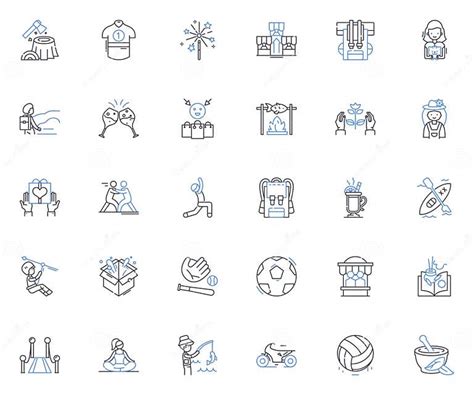 Agile Motion Line Icons Collection Flexibility Adaptability Efficiency Velocity