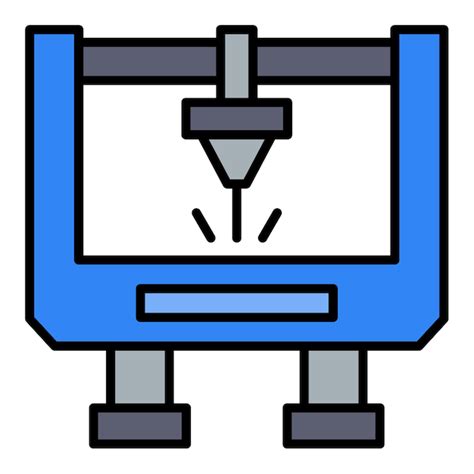 Premium Vector Laser Cutting Machine Icon