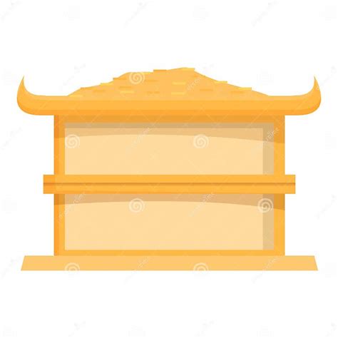 Traditional Rice Barn Building Storing Harvested Rice Crops Stock Vector Illustration Of