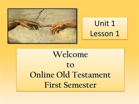Lesson 1 Unit 1 Introduction Ppt
