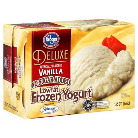 Kroger® Deluxe Lowfat Vanilla Frozen Yogurt 64 Fl Oz Ralphs