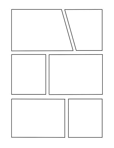 Comic Layout Template Diy Comic Book Frame
