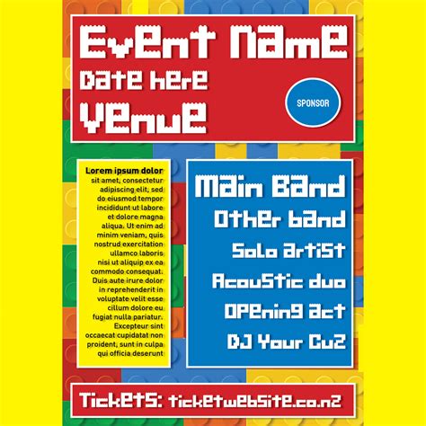 Lego Poster Template Poco Moto