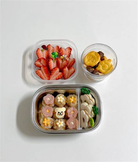 유아식 어린이집 소풍 도시락 기록 ʚ🧸ྀིɞ 세 돌 아기 소풍 도시락 봄 소풍 도시락 네이버 블로그