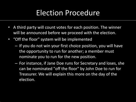 Ppt 2012 2013 Executive Board Elections Powerpoint Presentation Free