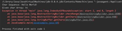 Java Stringbuffer Getchars