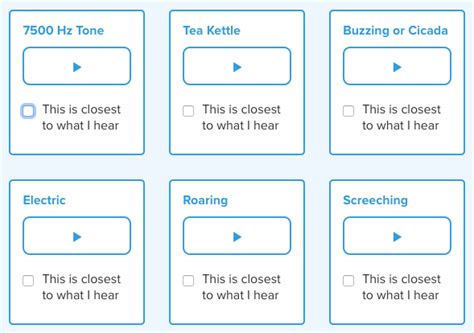 Tinnitus Sound Match Tool The Tinnitus And Hearing Clinic