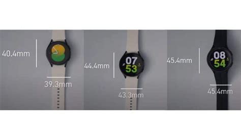 Samsung Galaxy Watch 5 40mm Vs 44mm Vs 45mm Size Comparison