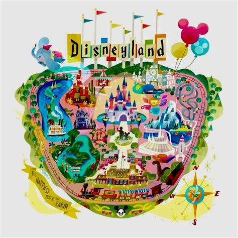 Best 13 Disneyland Map Art Artofit