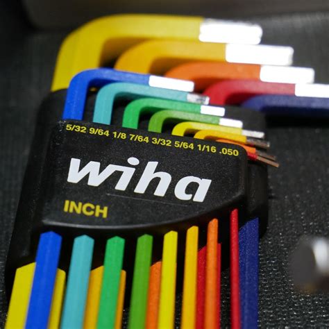 Wiha Color Coded Inch Hex L Keys 13pc Set