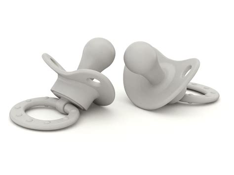 Pacifier Model 02 3d Model 8 Blend Fbx Obj Free3d