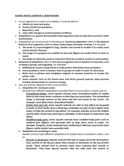 Chapter 4 Notes Download Free Pdf Predation Flowers