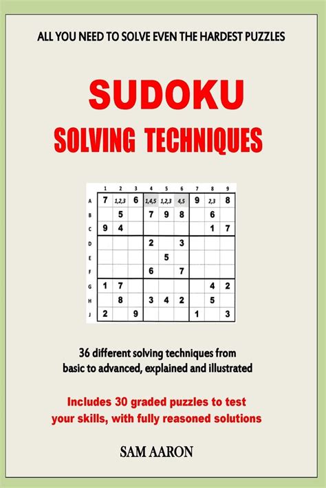 Sudoku Solving Techniques Aaron Sam 9781493624522 Books