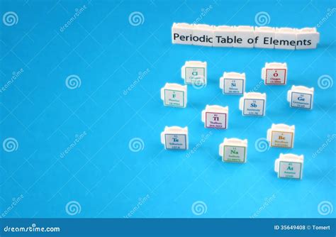 Periodic Table Of Elements Selective Focus Science Education Concept Stock Photo Image Of
