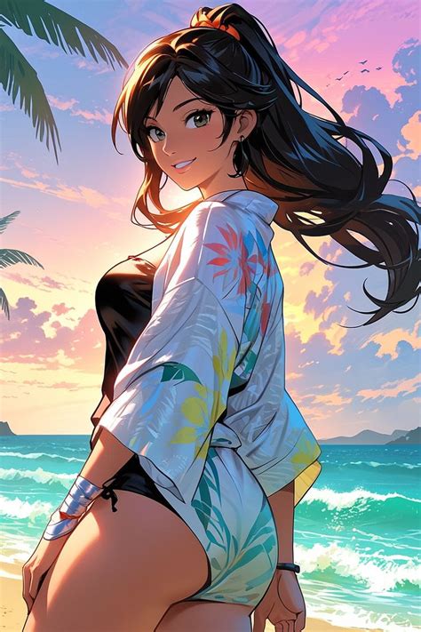 Beach Summer Holidays Vibe Anime Scenery Wallpaper Anime Scenery