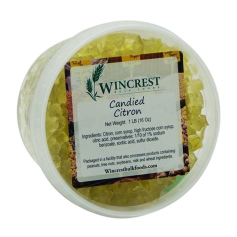 Wincrest Candied Diced Citron 1 Lb Tub Etsy
