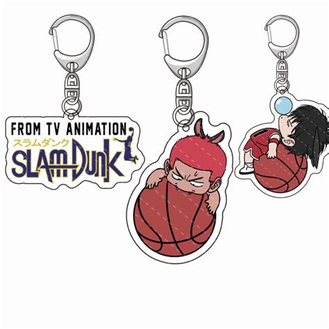 사쿠라기 하나미치 료타 미야 기 애니메이션 키 체인 슬램덩크 남성 여성용 키 체인 카와이 피규어 아크릴 열쇠 고리 펜던트 선물