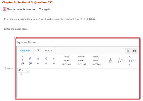 Solved Chapter 8 Section 83 Question 032 X Your Answer