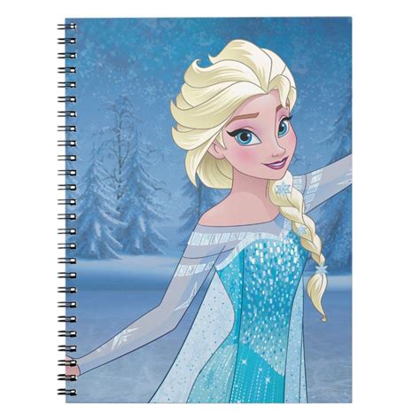 Elsa Winter Magic Notebook Zazzle