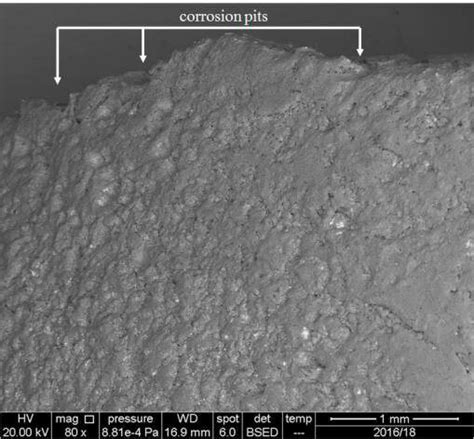 Sem Image Of Fracture Surface Around Crack Initiation Point Download Scientific Diagram
