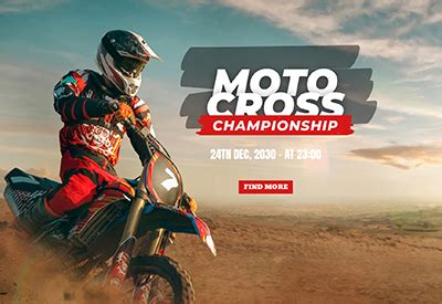 Motocross Under Construction Template For WordPress