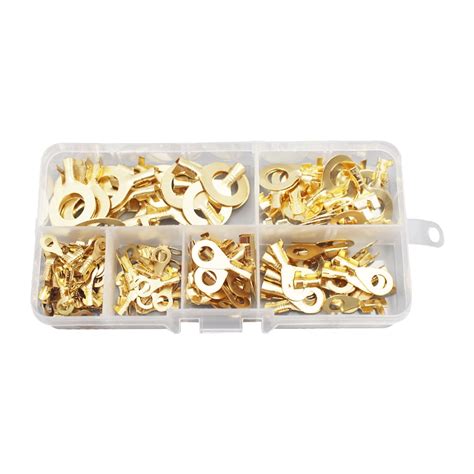 Pungan Lug Terminal 150pcs Wire Connectors Assortment Kit Copper Ring