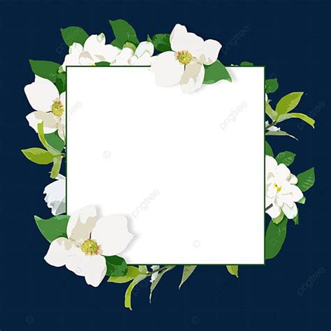 Jasmine Border Png Picture Jasmine Around The Border Creative Jasmine Around Frame Png Image