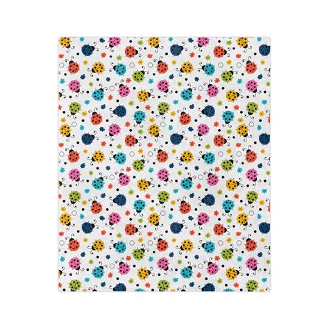 Ladybug Minky Blanket Colorful Ladybugs Velveteen Plush Blanket T Soft Ladybug Lover Bedroom