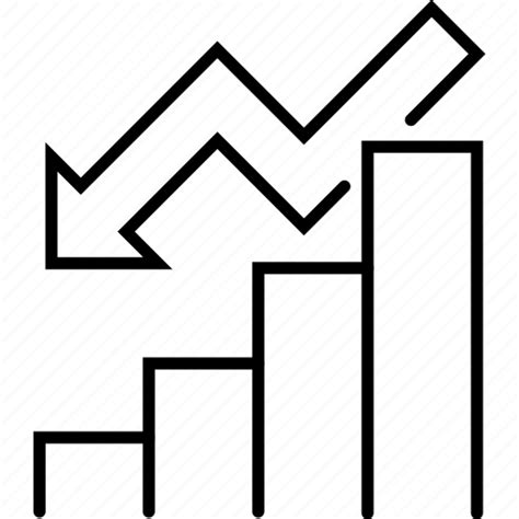 Arrow Chart Down Dynamics Graph Statistics Icon Download On