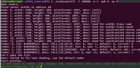OV And Raspberry Pi Issue ArduCAM MIPI Camera GitHub