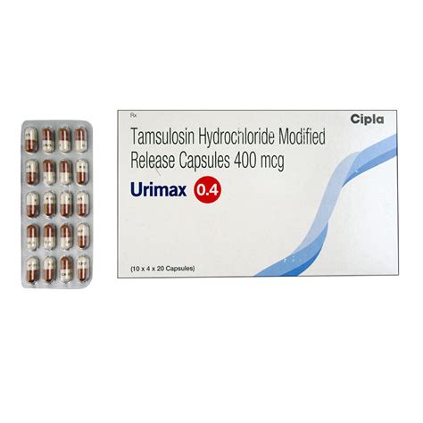 Buy Urimax 04mg 20 Capsules Online At Best Prices Wellness Forever