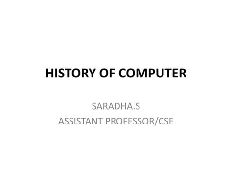 history of computers ppt