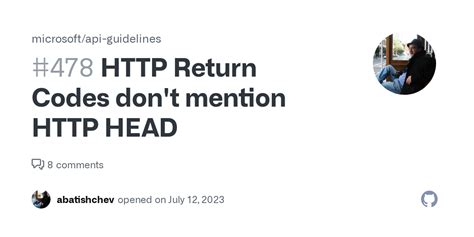return codes don t mention head · issue 478 · microsoft api