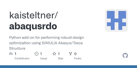 Github Kaisteltnerabaqusrdo Python Add On For Performing Robust